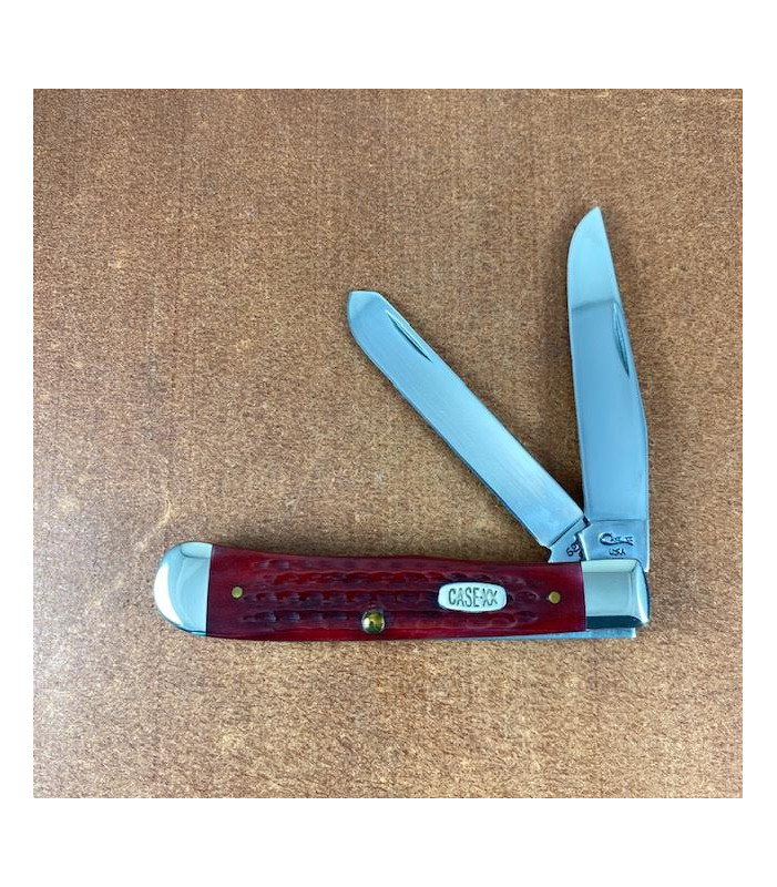 Case XX 1996 Trapper Dark Red Bone Handle