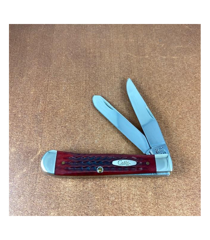 Case XX 2000 Trapper Dark Red Bone Handle